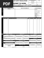 Permit To Work Form Updated | PDF | Occupational Safety And Health | Risk