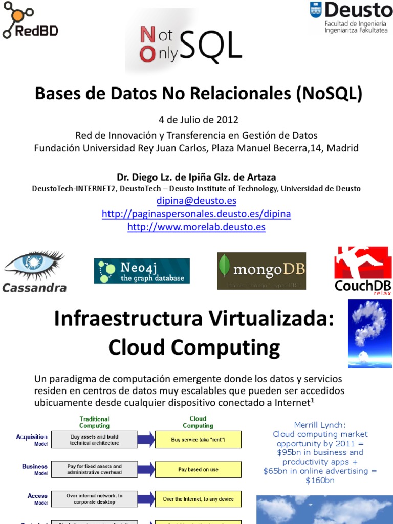BD - Bases de Datos No Relacionales | PDF
