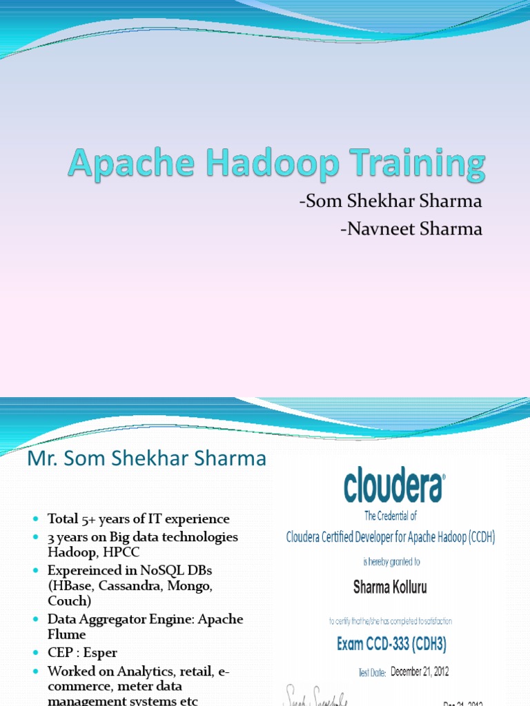Apache Hadoop Developer Training | PDF | Apache Hadoop | Map Reduce