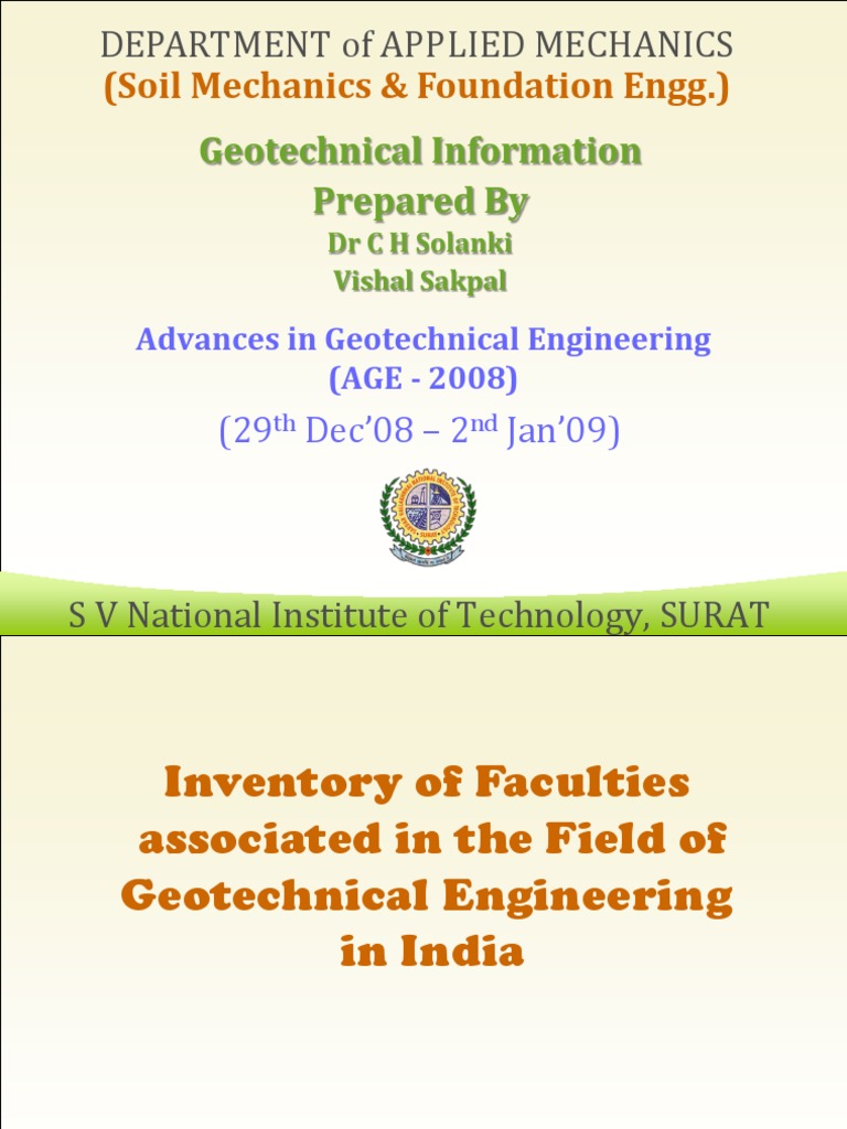 Geotechnical Information | PDF | Geotechnical Engineering | Engineering