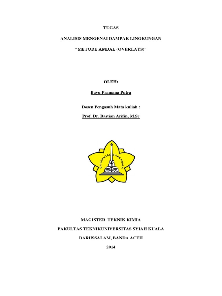 Metode Overlays dalam Analisis Amdal | PDF | Metode & Bahan Ajar ...