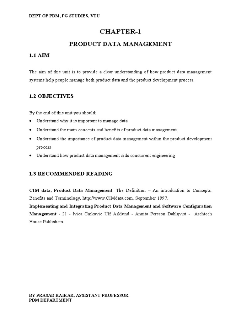 PDM Notes | Download Free PDF | New Product Development | Software ...