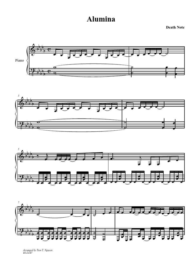 Death Note: Alumina- Piano | Ocio