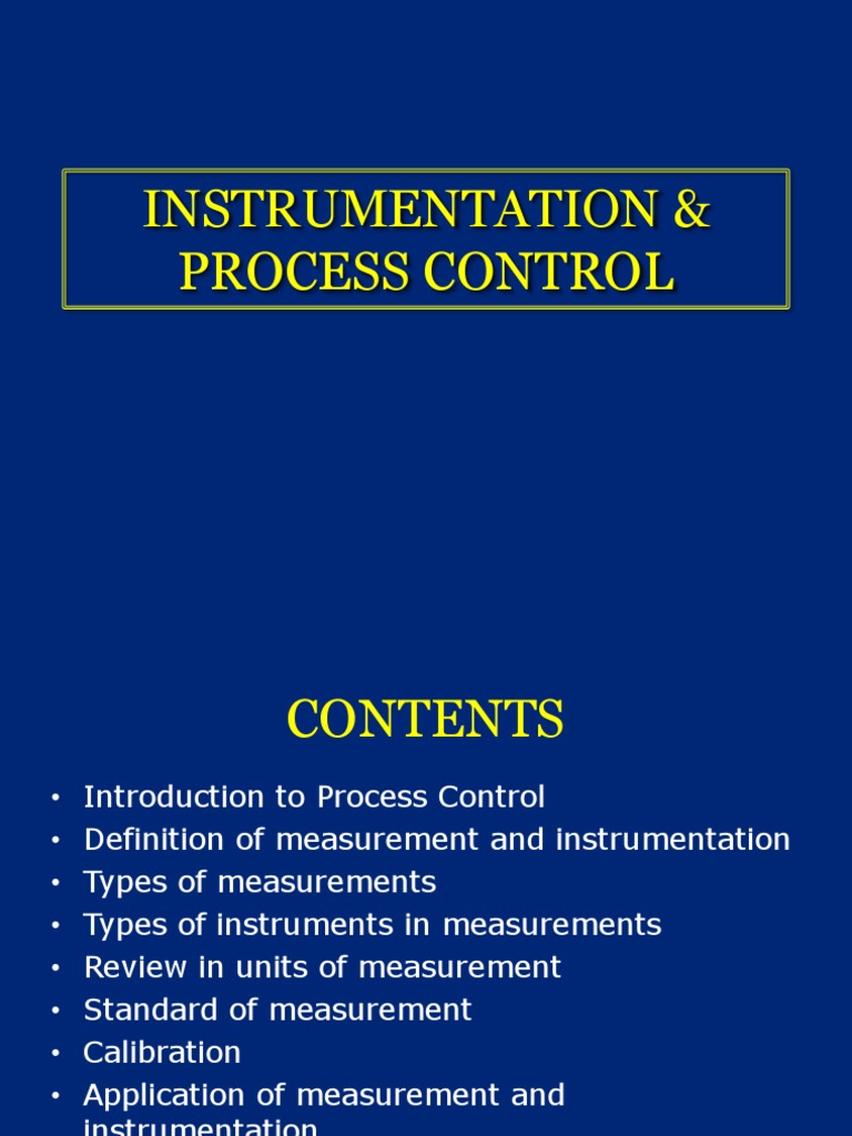 Instrumentation & Process Control | PDF | Pressure Measurement | Flow Measurement