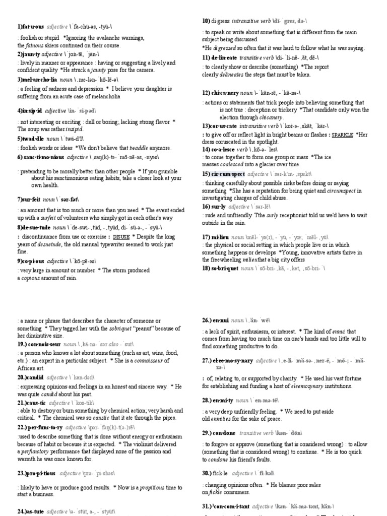 A Lexical Exploration: An In-Depth Analysis of 45 Intriguing Words ...