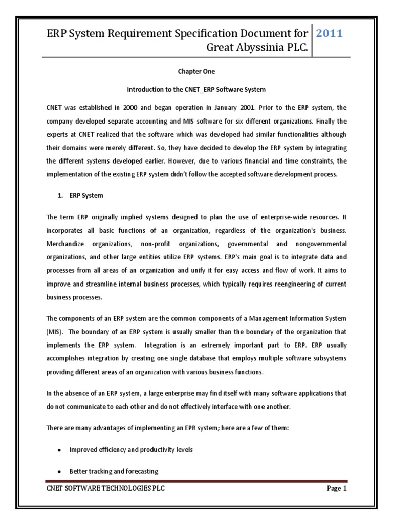 Draft SRS Document For Great Abyssinia PLC | PDF | Point Of Sale | Use Case