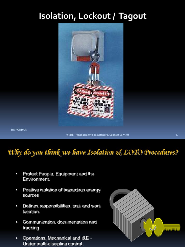 1.2 Isolation, Lockout, Tagout | Physics & Mathematics | Physics