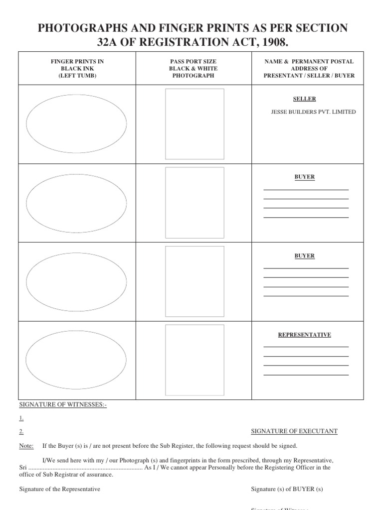 Fingerprint Form | PDF