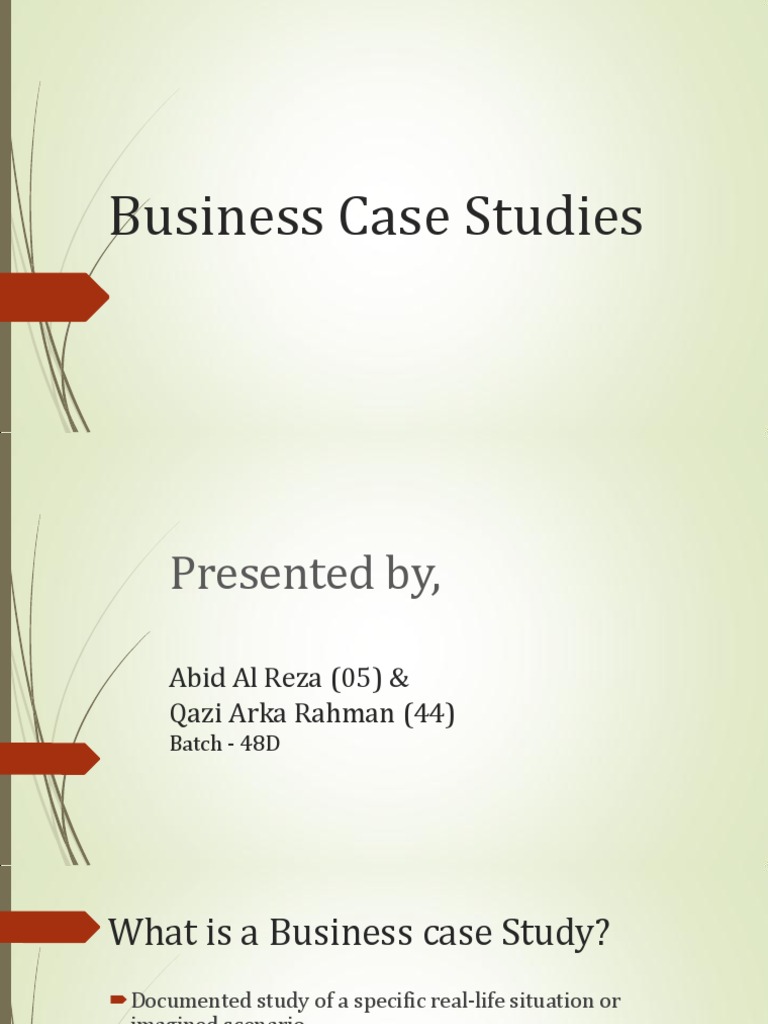 Understanding Business Case Studies | PDF | Case Study | Critical Thinking