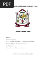 Exposicion de Las Normas ISO 15000,22000,9001 | PDF | Organización ...