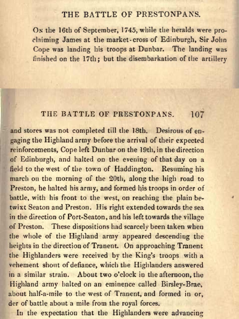 122 Battle of Preston Pans | Download Free PDF | Military | Military ...