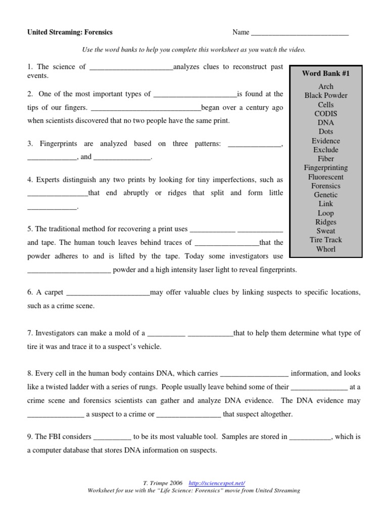 United Streaming Forensics | PDF | Fingerprint | Forensic Science