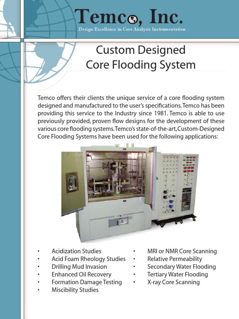 Custom Core Flooding | PDF | Oil Well | Enhanced Oil Recovery