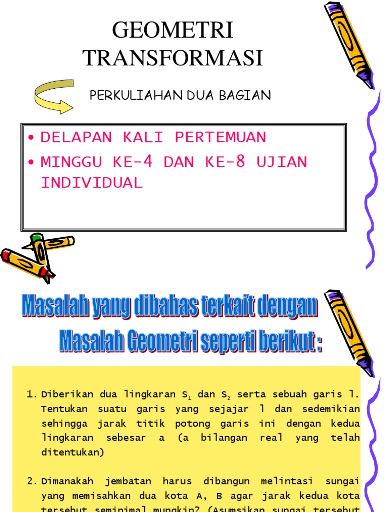 Geometri Transformasi: Konsep dan Aplikasi | PDF