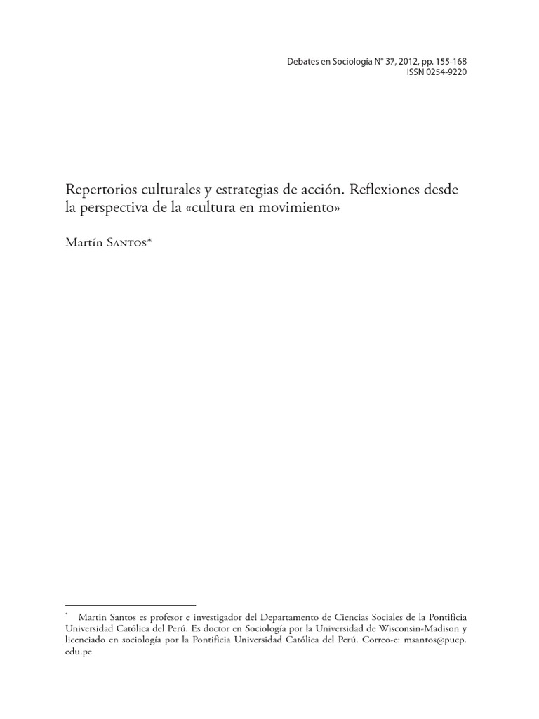 Repertorios culturales en acción | PDF