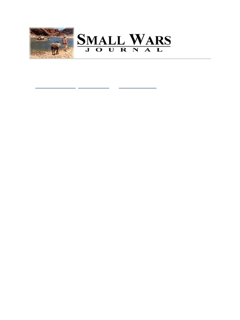 Small Wars Journal - Ensuring U.S. Prosperity and Security - The Case ...