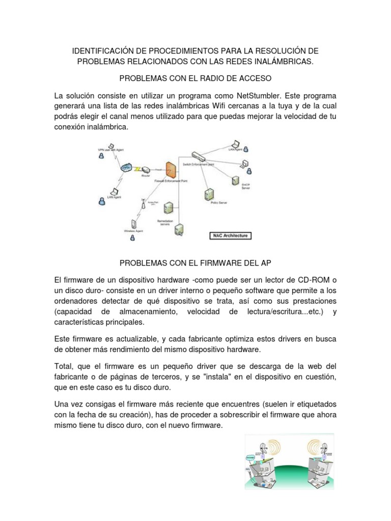 Identificación de Procedimientos para La Resolución de Problemas Relacionados Con Las Redes ...