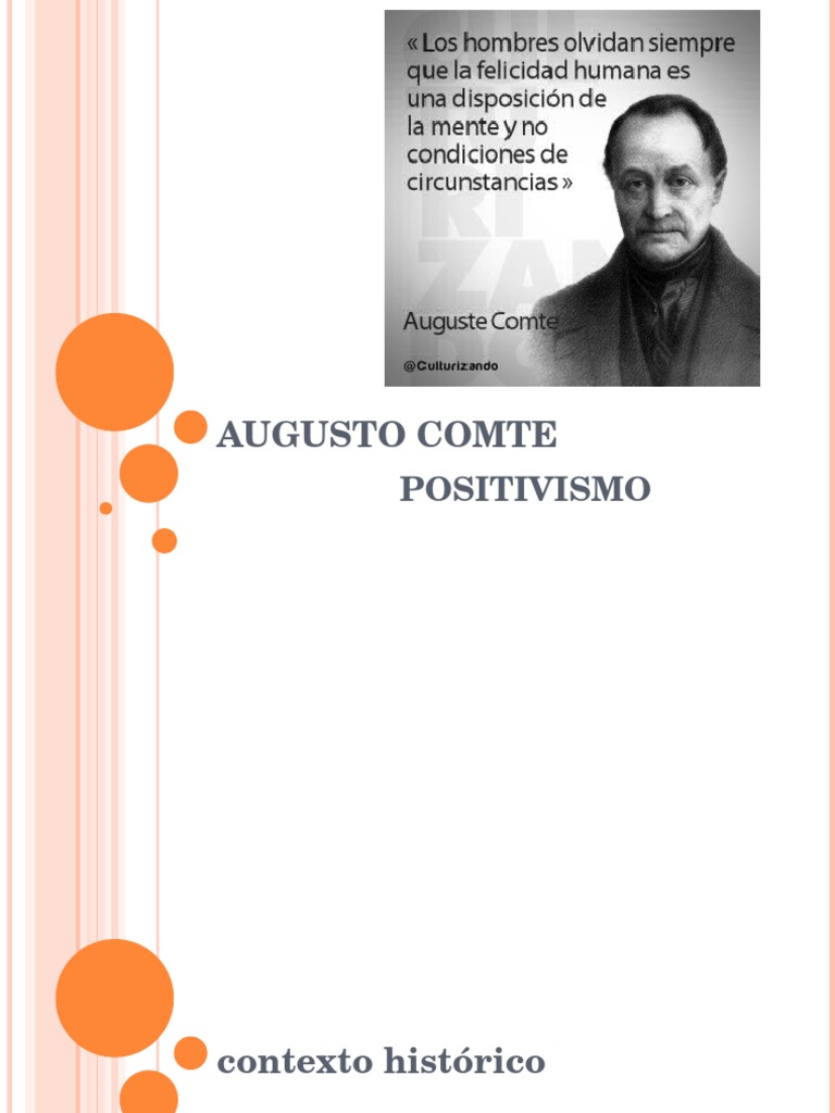 Augusto Comte | PDF | Positivismo | Método científico
