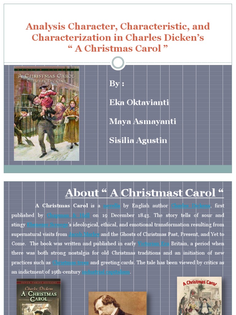 Character Analysis in A Christmas Carol | PDF | Ebenezer Scrooge ...