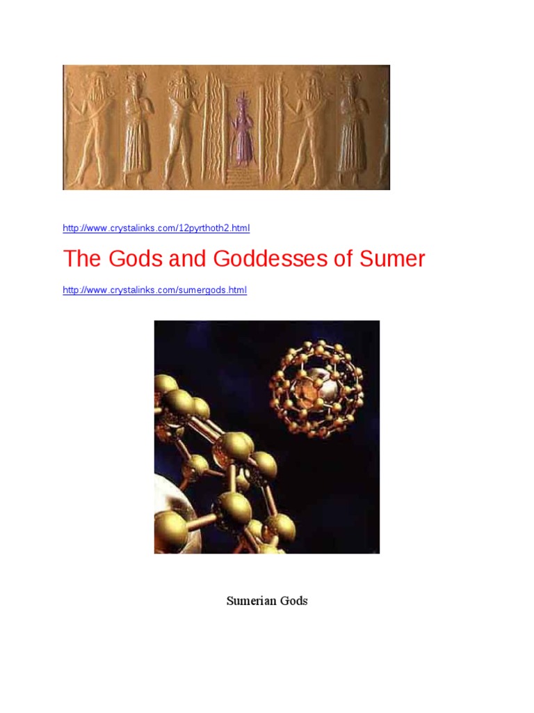 Sumerian Gods and Creation Myths | PDF | Asian Mythology | Mythology