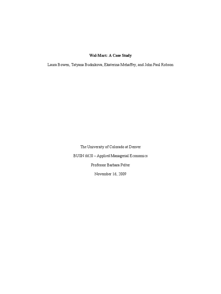 Wal-Mart's Global Retail Strategy Analysis | PDF | Walmart | Retail