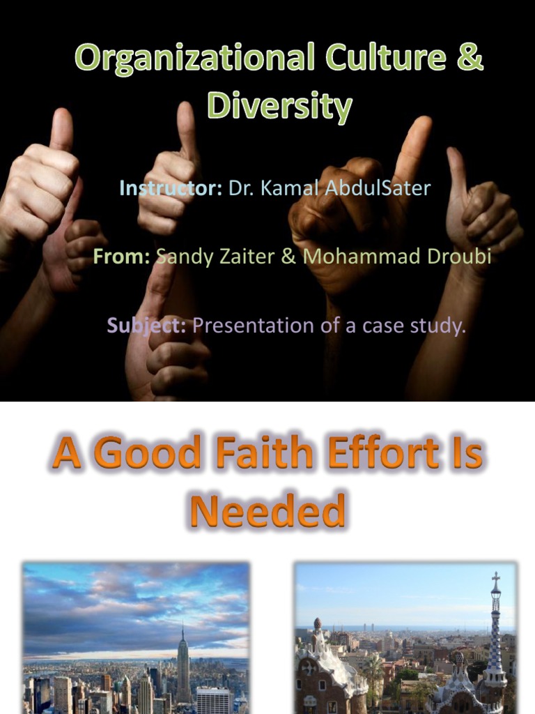 A Good Faith Effort Is Needed | PDF | Organizational Culture | Employment
