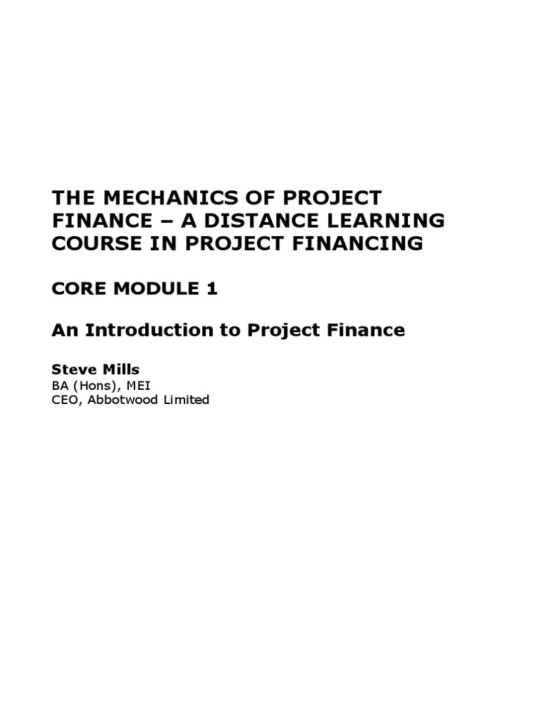 Project Financing | PDF | Project Finance | Loans