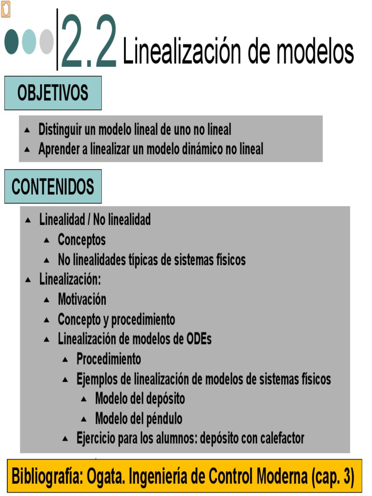 T2.2 No Linealidades y Linealizacion | PDF | Linealidad | Ecuaciones