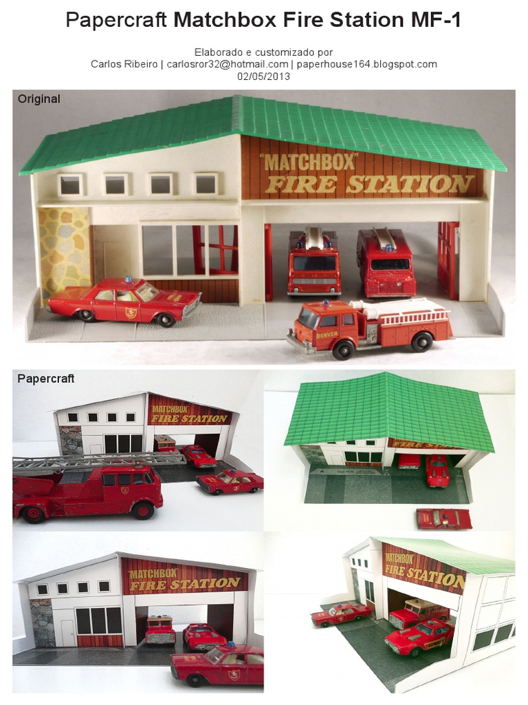 mf-1 Fire Station 1-64 Papercraft A4 PDF | PDF