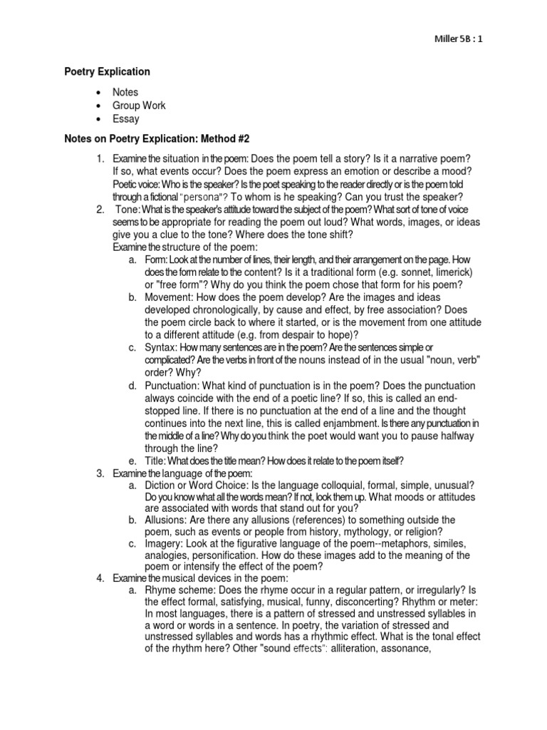 Poetry Explication | PDF | Poetry | Semiotics