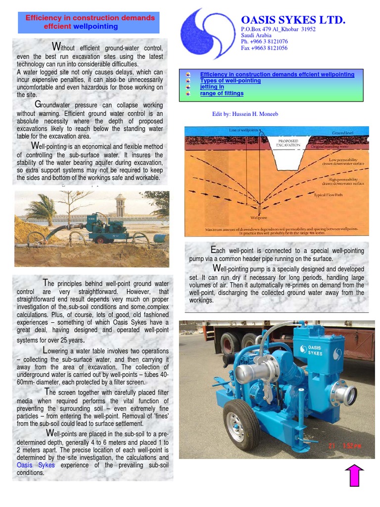 Dewatering Technique | PDF