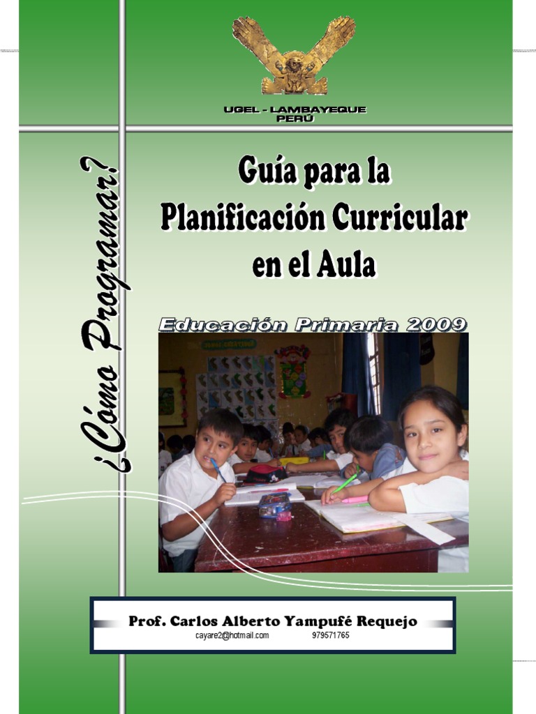 Guia para La Planificacion Curricular en El Aula | PDF | Plan de ...