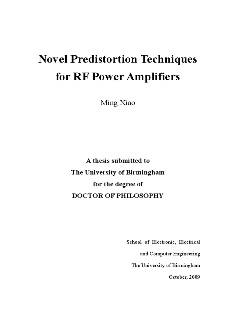Neural Network Predistortion Tech For Rf Amplifiers Pdf Digital Signal Processing Amplifier