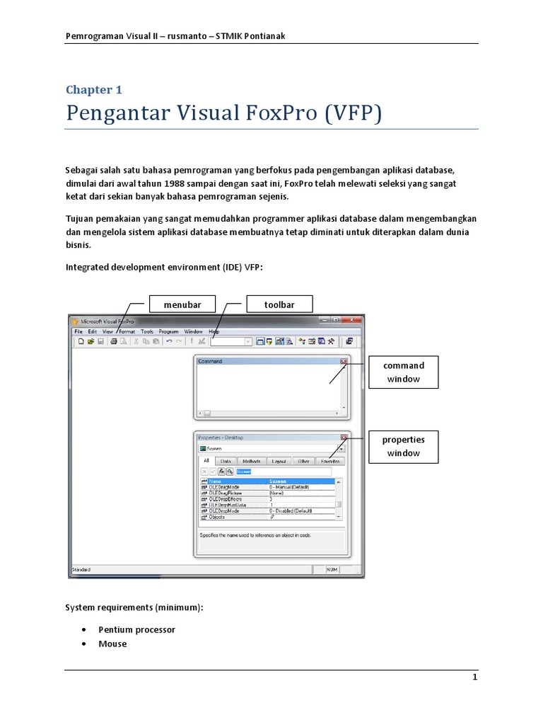 Belajar Visual FoxPro | PDF