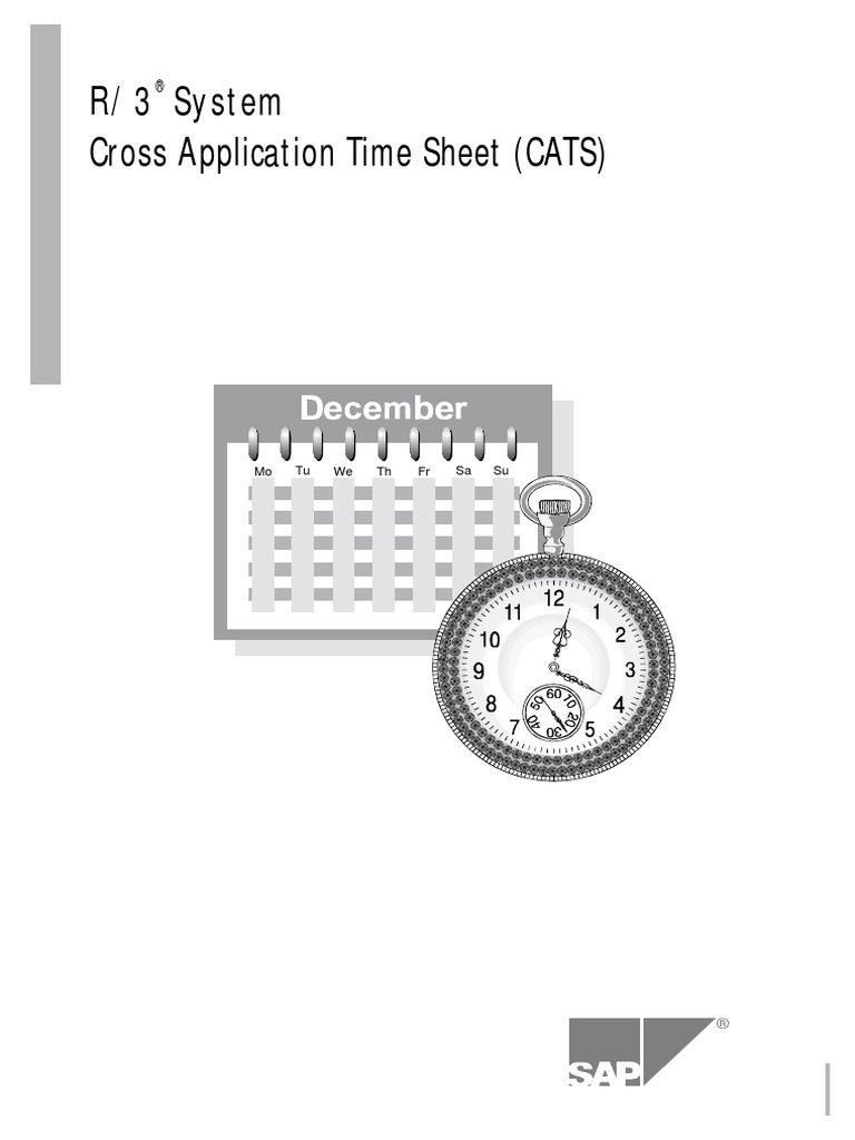 Cross Application Time Sheet Cats R 3 System Mo Tu We Th Fr Sa Su Pdf Subroutine Databases