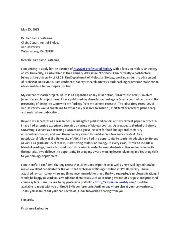 Samplecoverletter | PDF | Thesis | Graduate School
