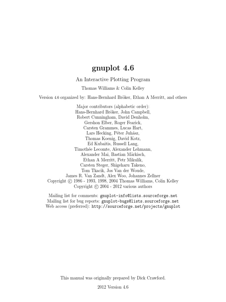 Gnuplot Intro Pdf Computer Programming Computing