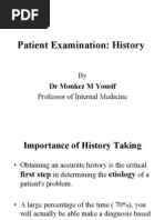 History Taking Template | PDF | Pain | Allergy