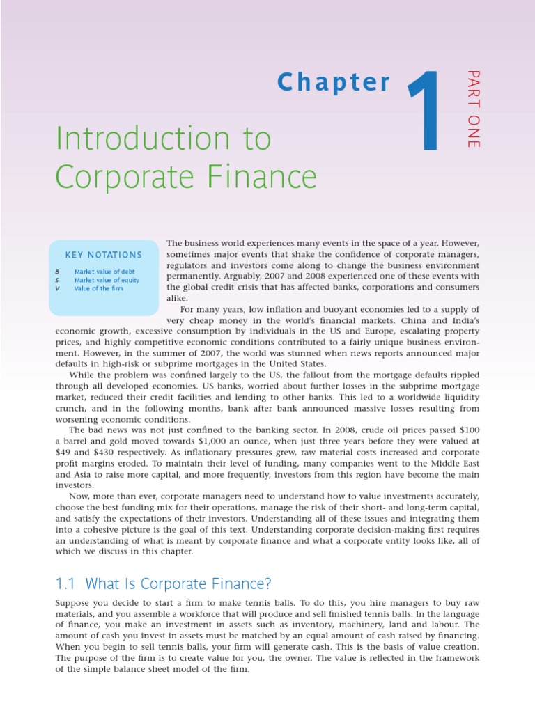 Introduction To Corporate Finance Mcgraw Hill Pdf Financial
