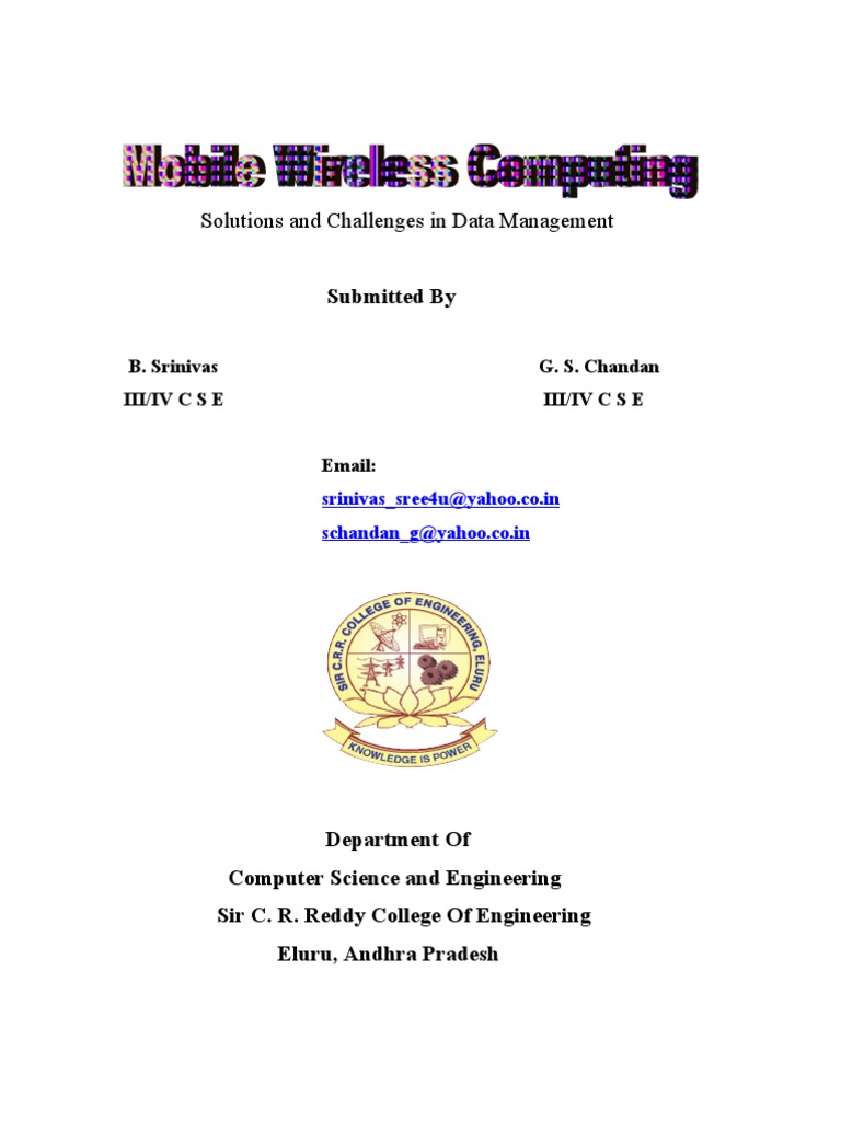Mobile Wireless Computing | PDF | Computer Network | Wireless Lan