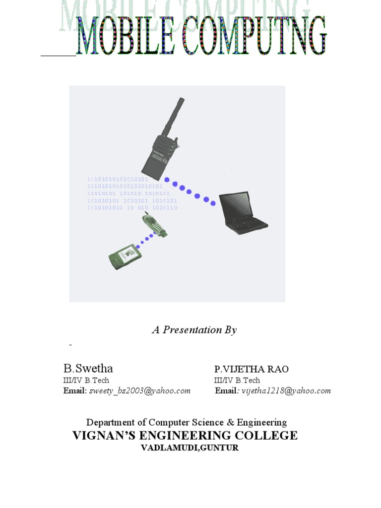 Mobilecomputing | PDF | Cellular Network | Packet Switching