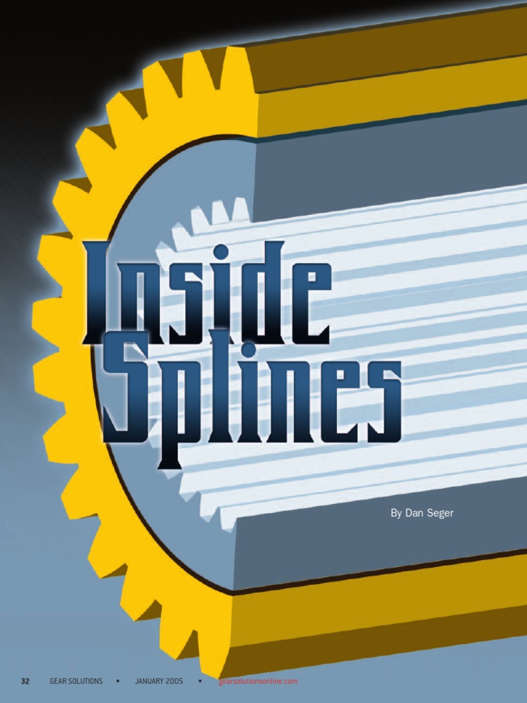 Types of Spline Broaches Explained | PDF | Gear | Machines