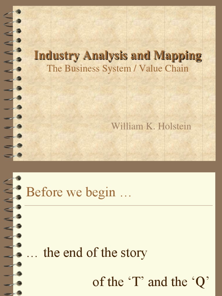Industry Analysis and Mapping: The Business System / Value Chain | PDF ...