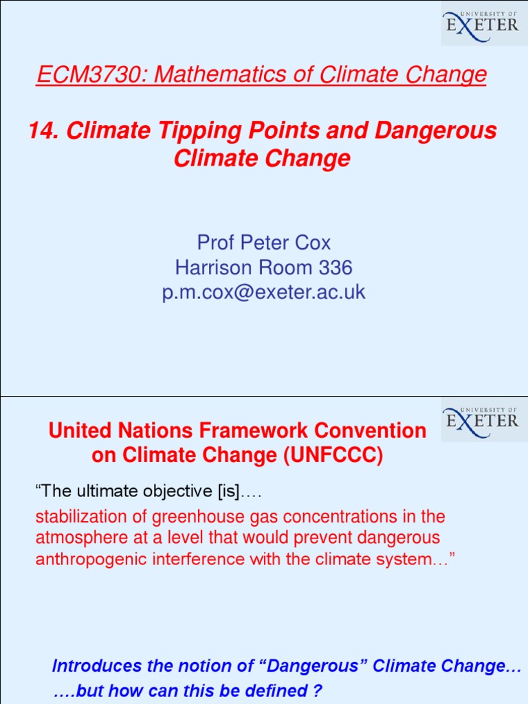 Climate Tipping Points | PDF | Global Warming | Climate Change