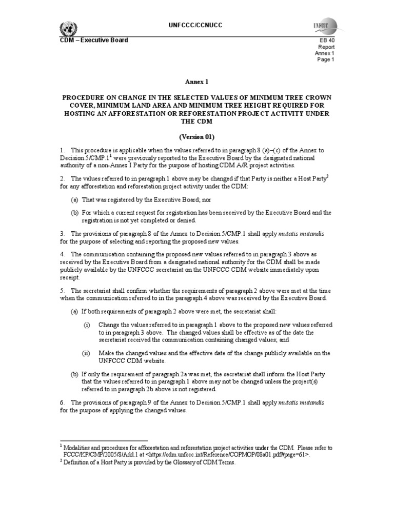 CDM AR Minimum Tree v01 | PDF | Clean Development Mechanism ...