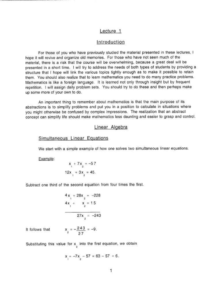 Yale Economics Math Camp 2012 Lectures | PDF