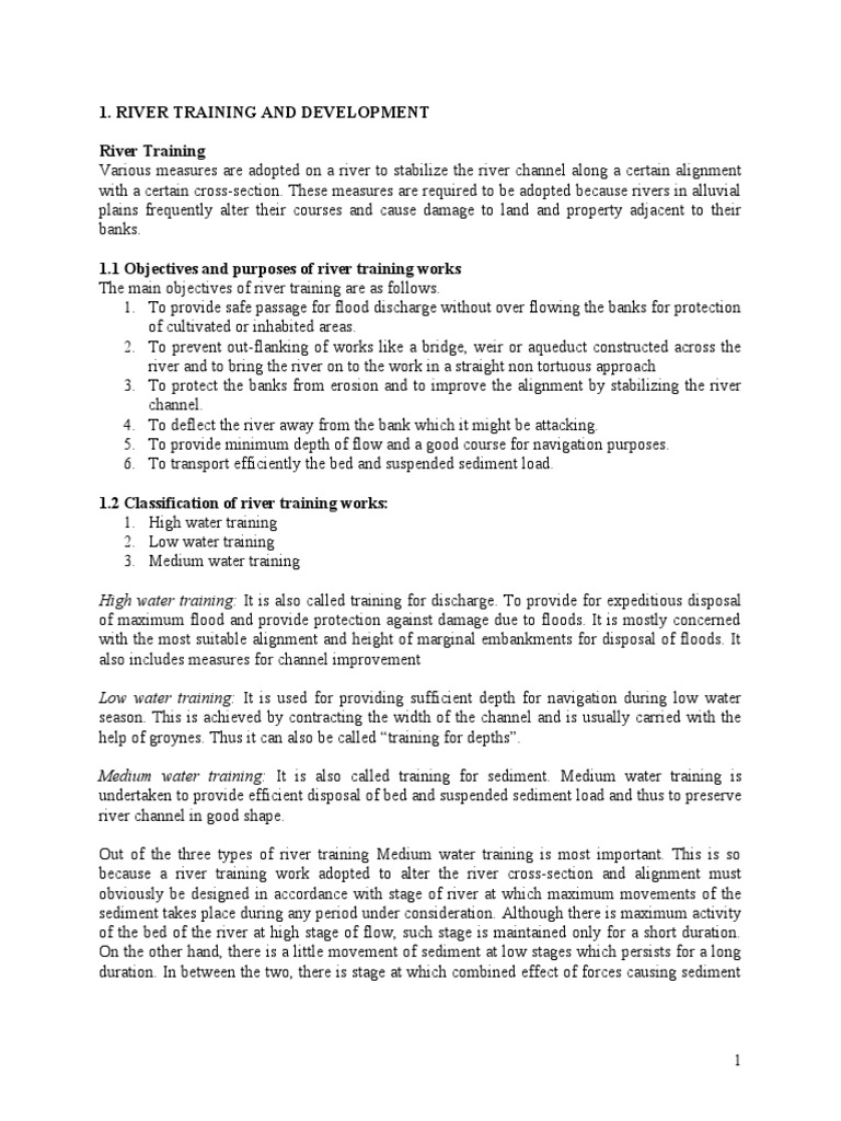 Hydraulic Structures II-1 | PDF | Dredging | Levee
