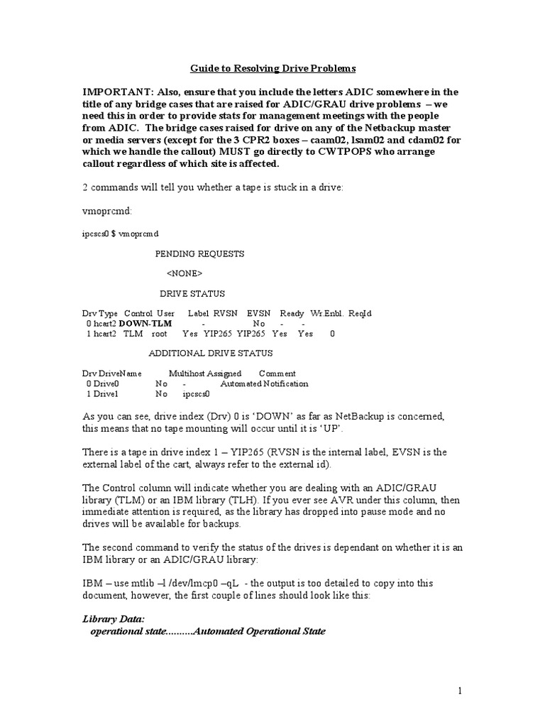 Guide To Resolving Drive Problems | PDF | Computer Architecture ...