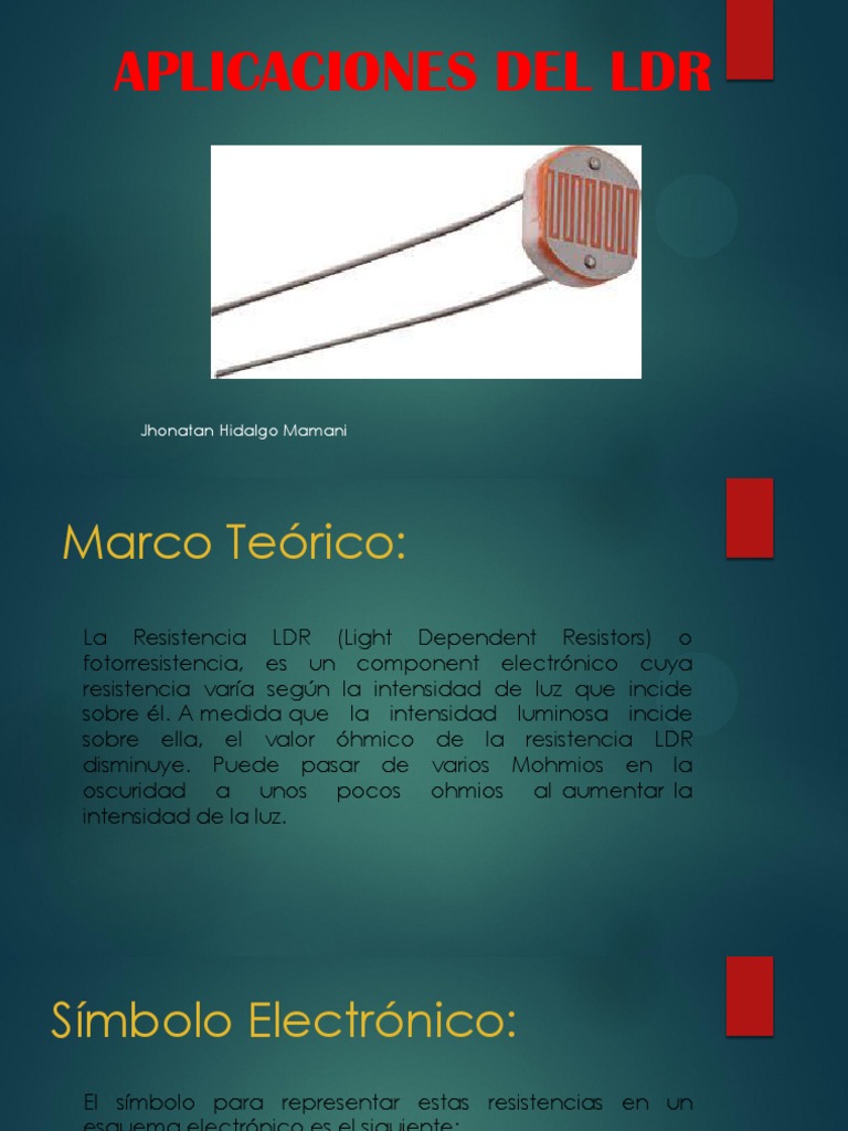 Aplicaciones Del LDR | PDF | Ciencia y matemáticas | Informática