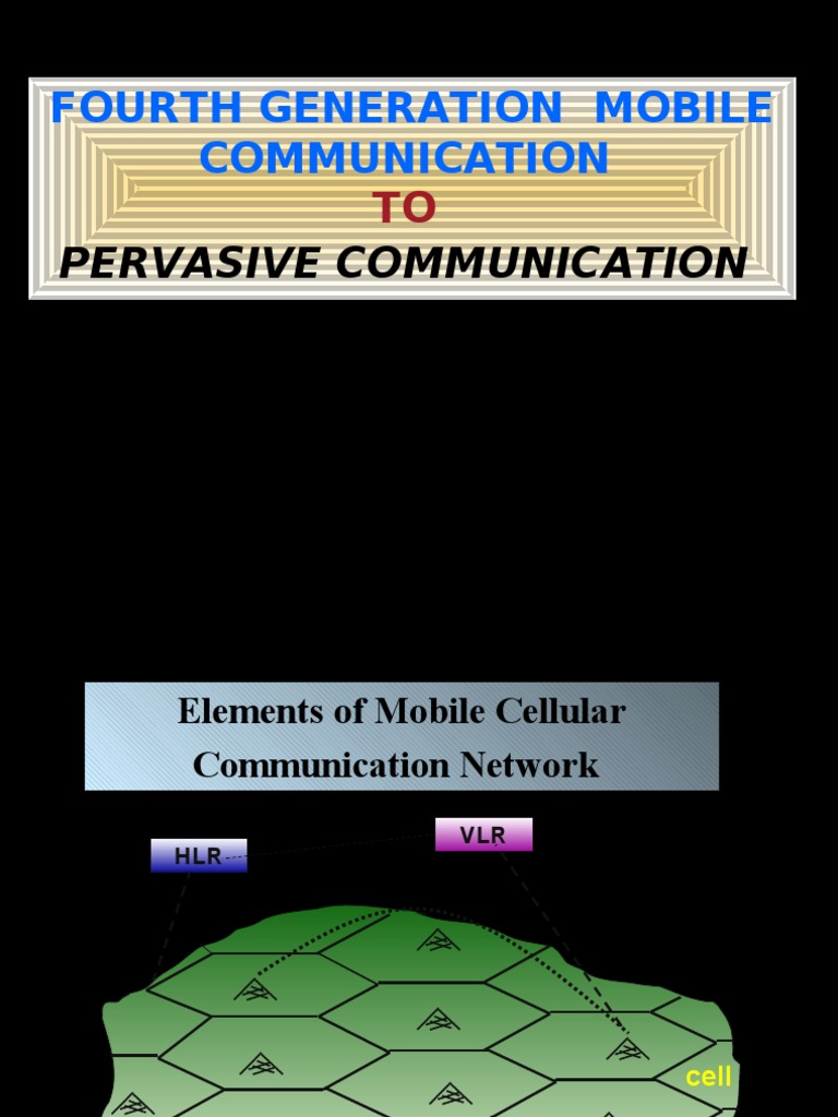 4th Generation Mobile Communication | PDF | Mobile Technology ...